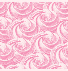 Set pink meringue marshmallow zefir Royalty Free Vector