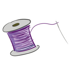Needle and thread Royalty Free Vector Image - VectorStock