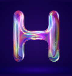 Holographic letter Royalty Free Vector Image - VectorStock