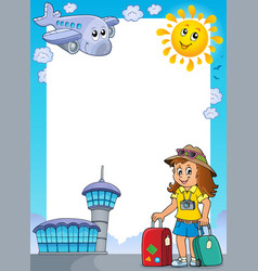 Travel thematics image 1 Royalty Free Vector Image