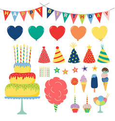 Birthday party cards Royalty Free Vector Image