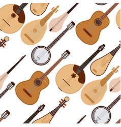 Set stringed musical instruments classical Vector Image
