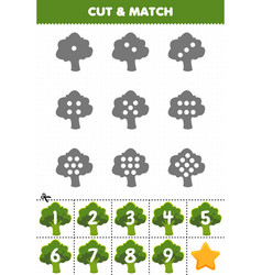 Education game for children write the right Vector Image