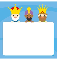 Letter to the three kings Royalty Free Vector Image