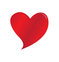 Half heart shape Royalty Free Vector Image - VectorStock