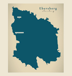 Miltenberg grey county map bavaria germany Vector Image
