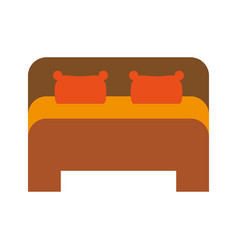 Bed topview icon image Royalty Free Vector Image