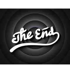 Retro style font old movie title screen alphabet Vector Image