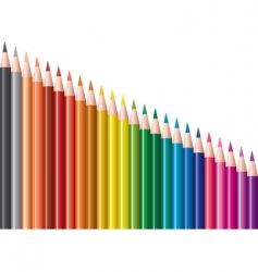 Set of colored pencils Royalty Free Vector Image