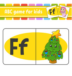 Set abc flash cards alphabet for kids learning Vector Image