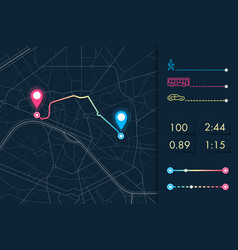 Banner template with world map Royalty Free Vector Image