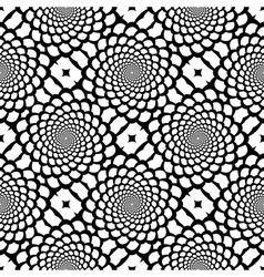 Seamless black and white halftone geometric Vector Image