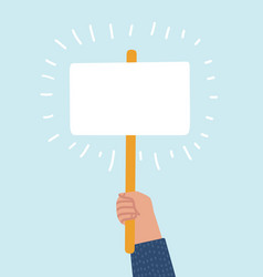 Cute happy chicken egg with empty sign Royalty Free Vector