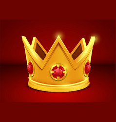 Golden crown Royalty Free Vector Image - VectorStock