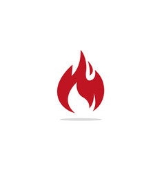 Creative fire flame logo Royalty Free Vector Image