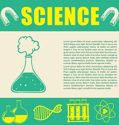 Science banner typography and background Vector Image