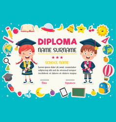 Education diploma kindergarten certificate insects