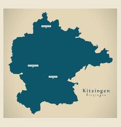 Neuburg-schrobenhausen grey county map bavaria Vector Image