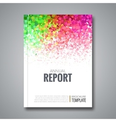 Business report design background with colorful Vector Image