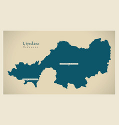 Muenchen grey county map bavaria germany Vector Image