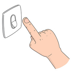 Set electric switch and plug Royalty Free Vector Image