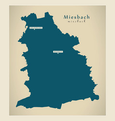 Neuburg-schrobenhausen grey county map bavaria Vector Image