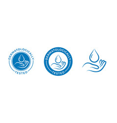 Waterproof icon water resistant logo drop Vector Image