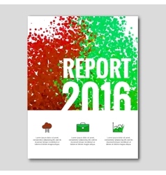 Business report design background with colorful Vector Image