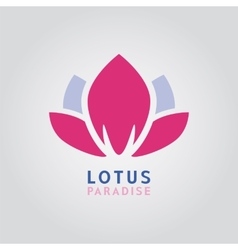 Abstract yellow lotus flower Royalty Free Vector Image