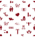 Sex Theme Simple Red Icons Seamless Pattern Eps10 Vector