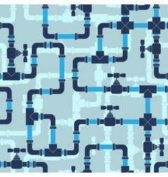 Water piping seamless pattern Royalty Free Vector Image