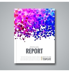 Business report design background with colorful Vector Image
