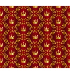 Seamless pattern with king crowns and royal Vector Image