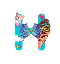 Cute magic letter r Royalty Free Vector Image - VectorStock