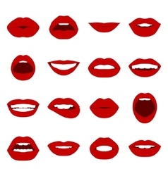 Mouth sound pronunciation lips phonemes animation Vector Image
