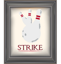 Bowling score sheet Blank template scoreboard Vector Image