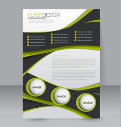 Flyer design background brochure template Vector Image