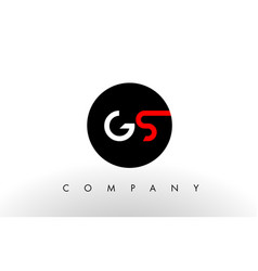 Gs g s brushed letter logo design with creative Vector Image