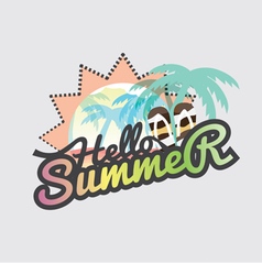 Surf the wave-summer sea ocean vacation travel Vector Image