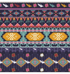 Aztec colorful geometric seamless pattern Vector Image