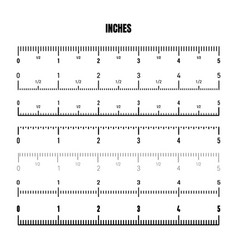 Measuring rulers school ruler metric scale Vector Image