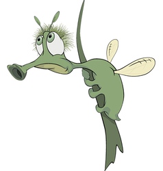 Green insect cartoon Royalty Free Vector Image