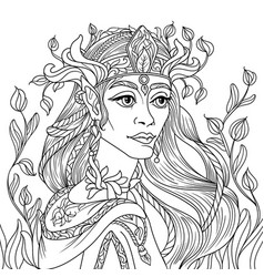 Coloring book for adults Royalty Free Vector Image