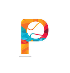 Letter p logo design Royalty Free Vector Image