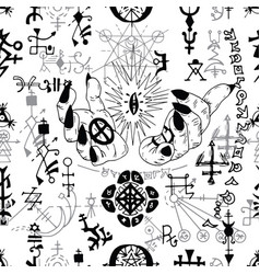 Runes occult symbols Royalty Free Vector Image