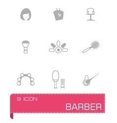 Icon barber on white background Royalty Free Vector Image