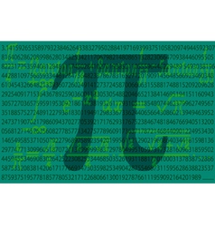 Abstract math number background Royalty Free Vector Image