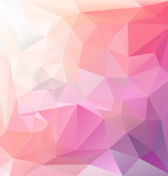 Pink yellow orange polygonal triangular pattern Vector Image