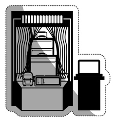 Passenger and security checkpoint design Vector Image