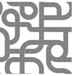 Top view road elements street junction and roads Vector Image